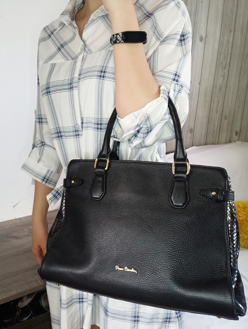Pierre Cardin leather Office Bag, Luxury, Bags & Wallets on Carousell
