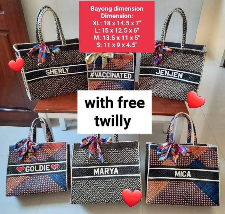 PINOY BAYONGS (made to order), Women's Fashion, Bags & Wallets, Tote ...