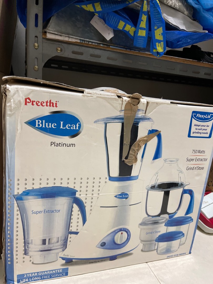 Preethi Blue leaf Mixi, TV & Home Appliances, Kitchen Appliances, Hand ...