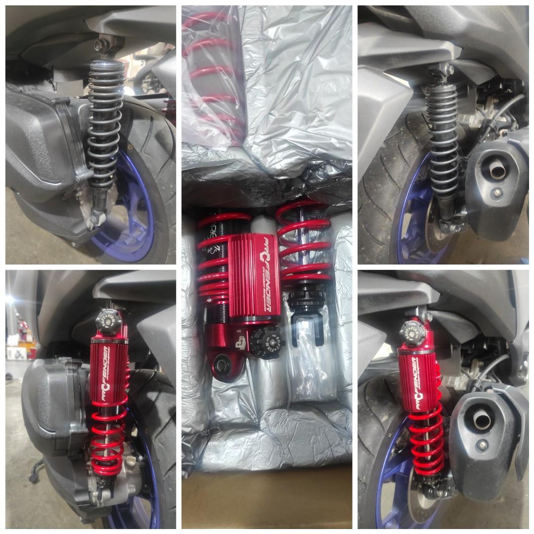 PROFENDER XSERIES LOWERED RED ON XMAX, Motorcycles, Motorcycle ...