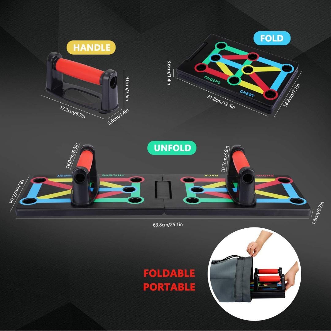 Push Up Board System, 12-in-1 Body Building Exercise Tools Workout Push ...