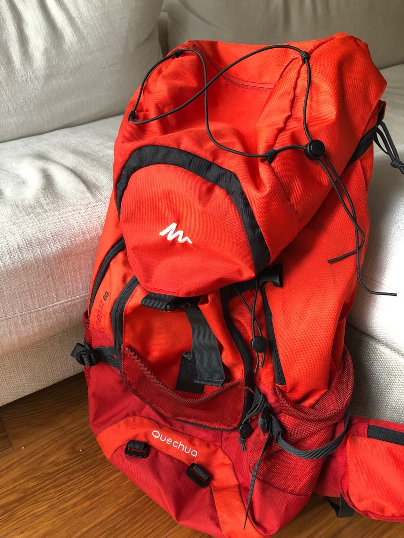 Quechua backpack 60L, Men's Fashion, Bags, Backpacks on Carousell