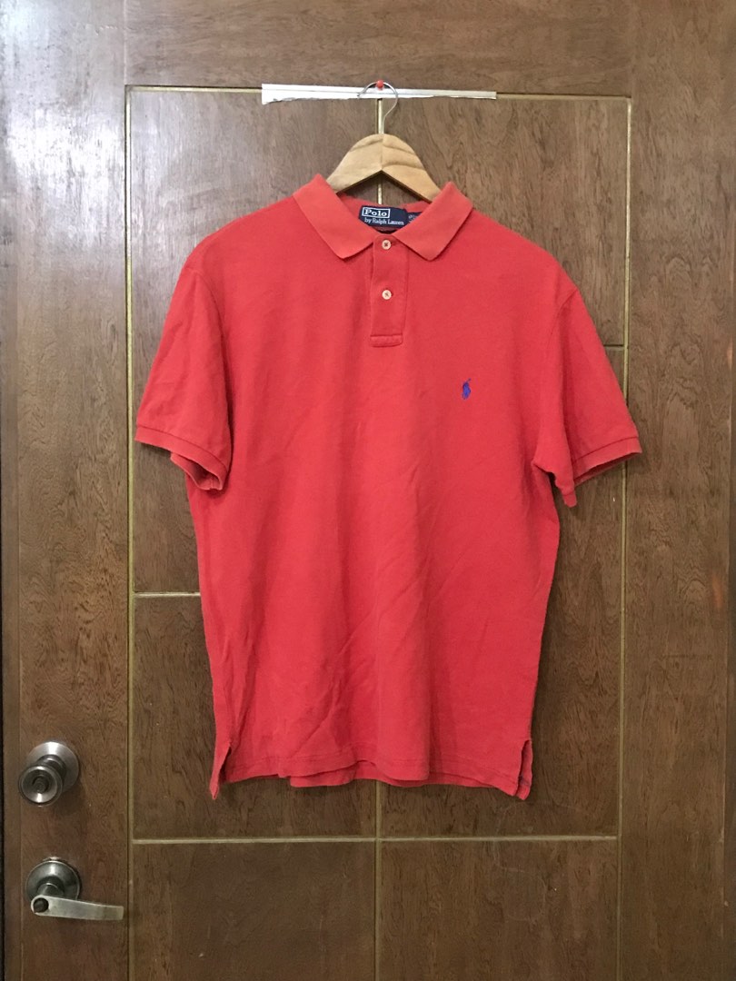 Ralph Lauren red polo shirt, Men's Fashion, Tops & Sets, Tshirts & Polo ...