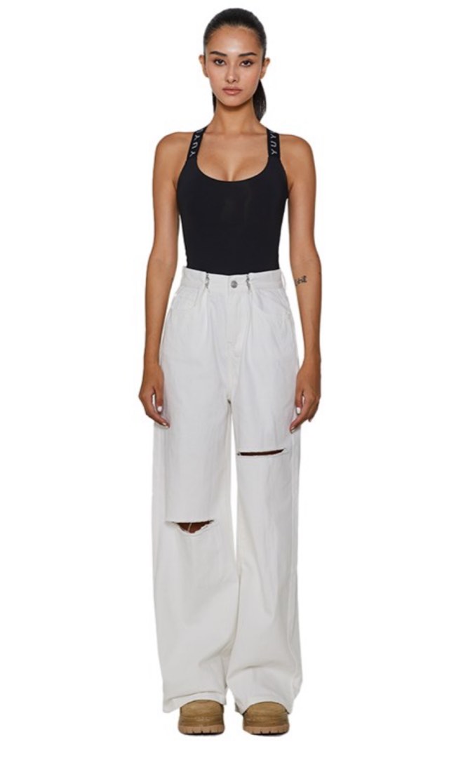 Rapper denim baggy pants, Women's Fashion, Bottoms, Jeans & Leggings on ...