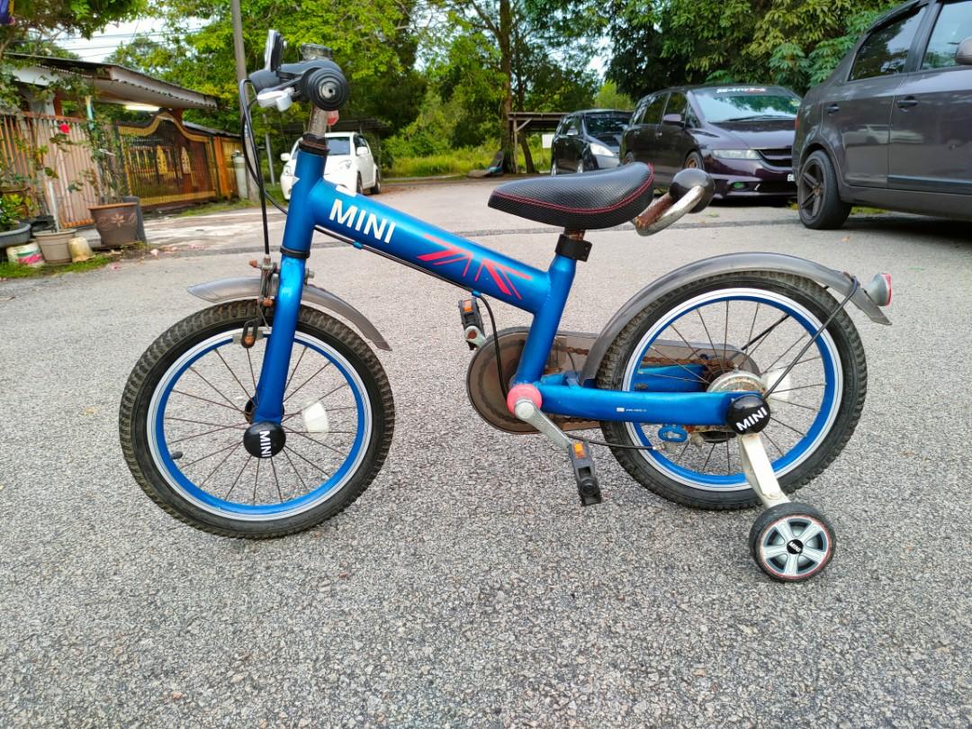 Rare Basikal budak mini cooper original, Sports Equipment, Bicycles ...