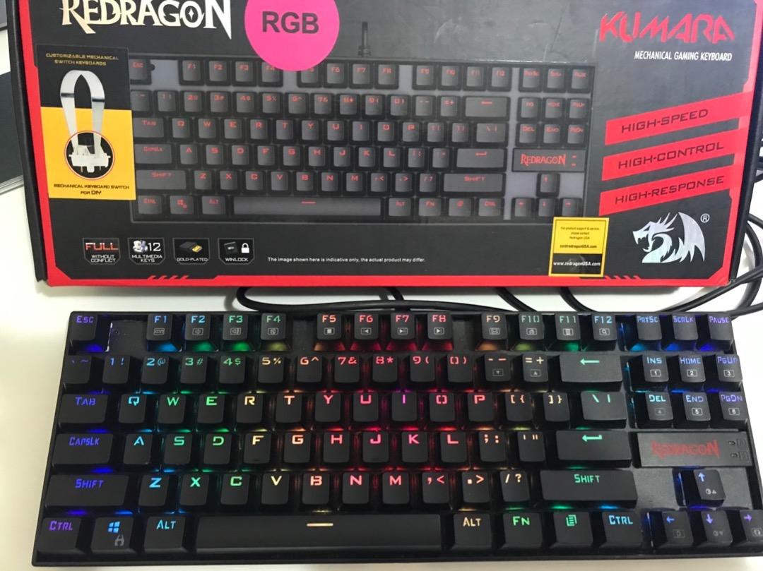 Red Dragon mechanical gaming keyboard, 電腦＆科技, 電腦周邊及配件, 電腦鍵盤及相關產品 ...