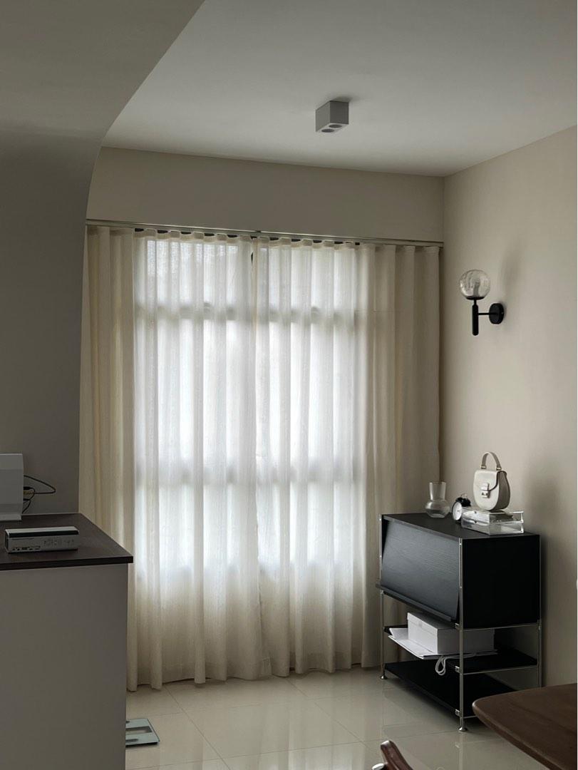 Ripple Fold Sheer Curtains, Furniture & Home Living, Home Decor ...