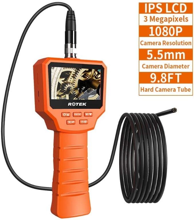 ROTEK Digital Inspection Camera, 3.0 Inch 1080P Full HD IPS LCD Screen ...
