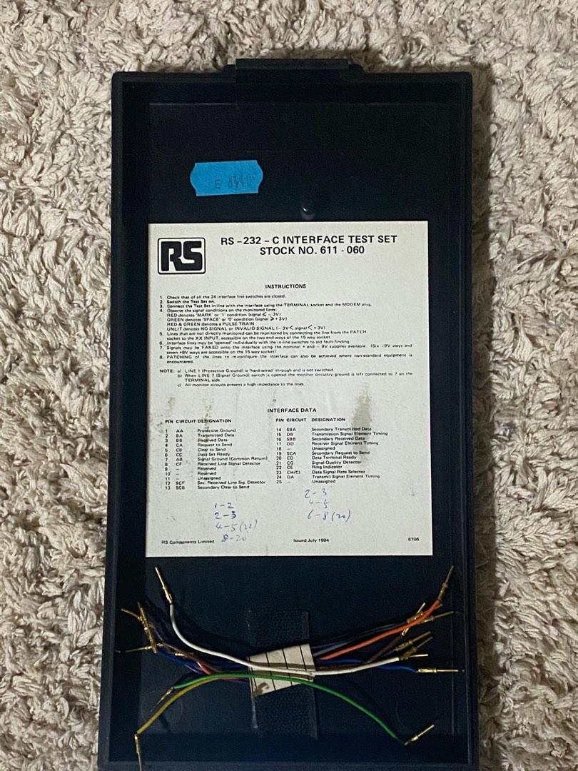 RS 232-C Interface test set, TV & Home Appliances, Electrical, Adaptors ...