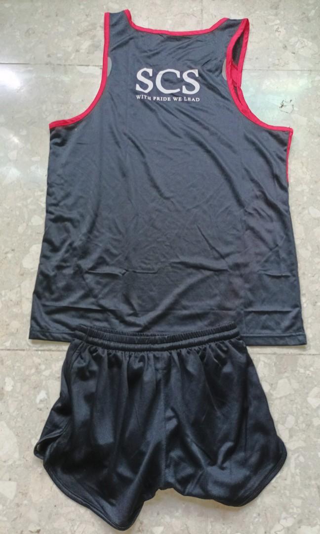 SAF SCS PT Singlet + Shorts (Last Set), Men's Fashion, Activewear on ...