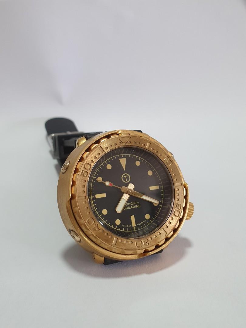 Seiko bronze tuna mod Nh35 movement heimdallr, Men's Fashion, Watches ...
