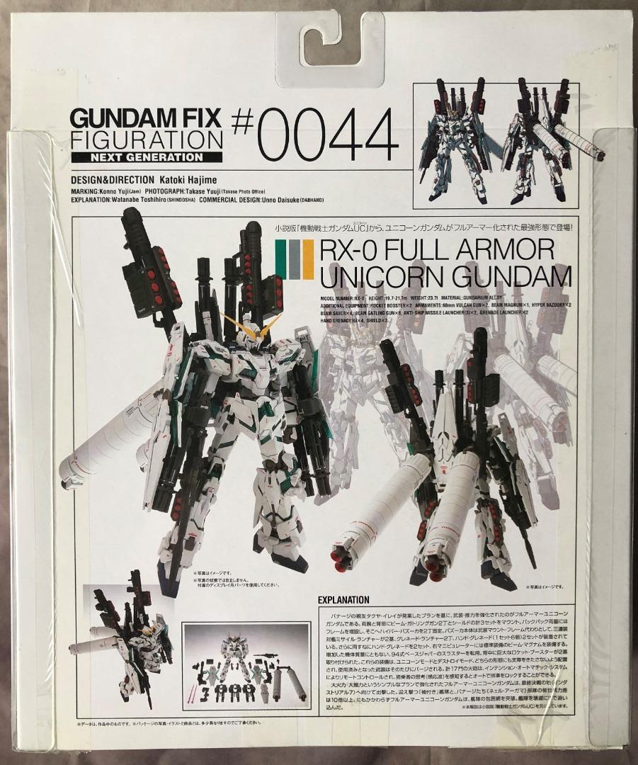 [SET] Gundam Fix Figuration Next Generation (GFFN) #0044 RX-0 Full ...