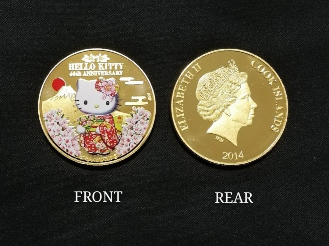 Silver Limited Edition hello kitty 40th anniversary commemorative coin ...