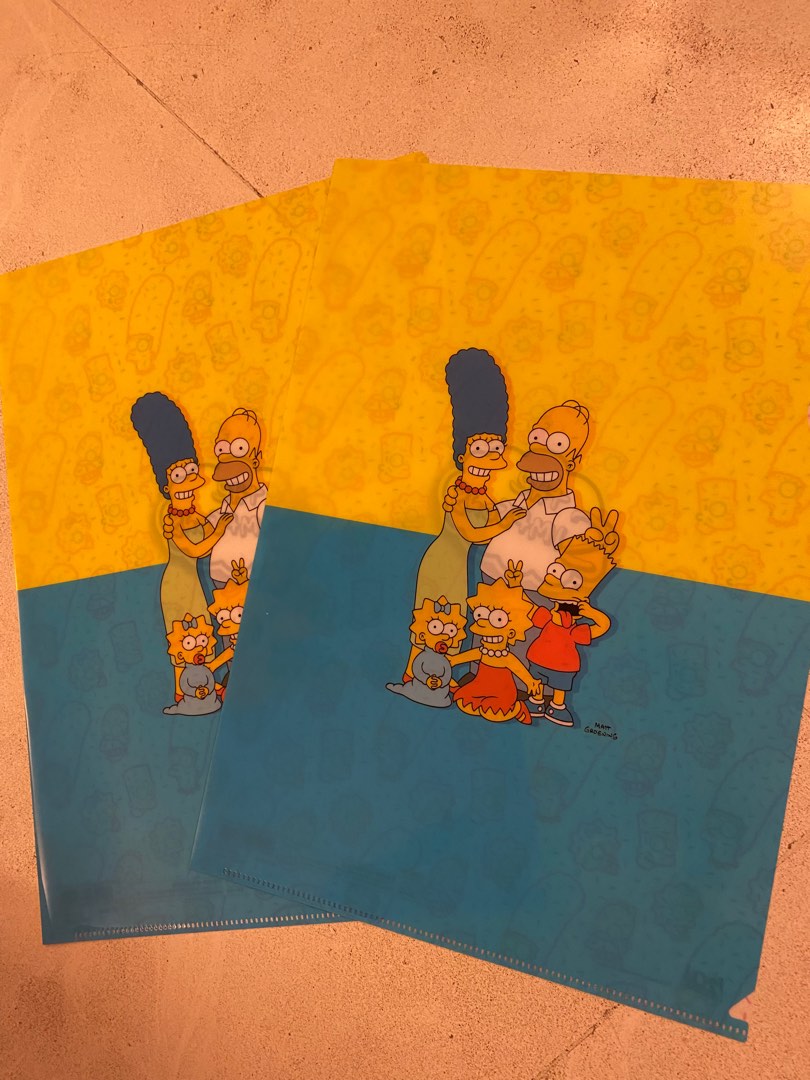 Simpsons A4 folder (MIJ), 興趣及遊戲, 手作＆自家設計, 文具 - Carousell
