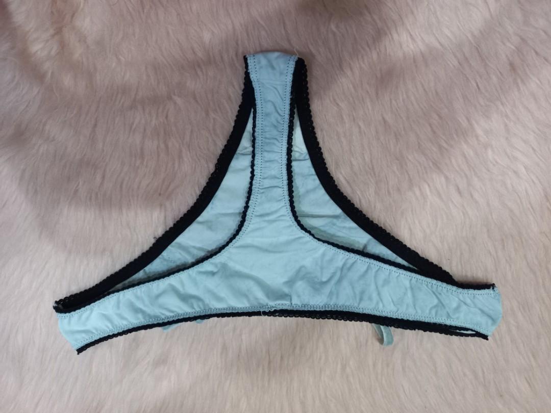 Sky Blue Cotton Cutie Thong Womens Fashion Undergarments