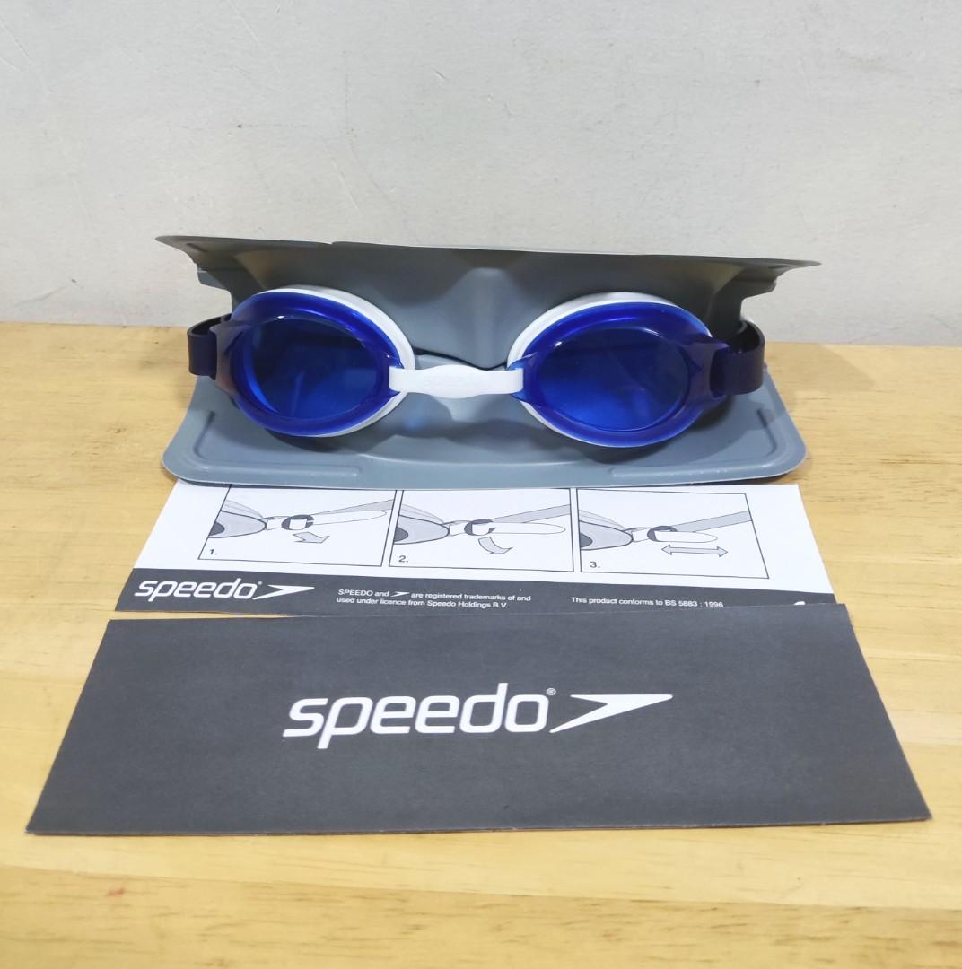 Speedo Recreation Jet Swimming Goggles- Blue, Sports Equipment, Sports ...