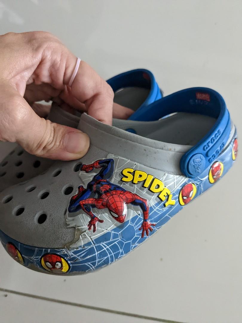 Spiderman Crocs for boys, Babies & Kids, Babies & Kids Fashion on Carousell