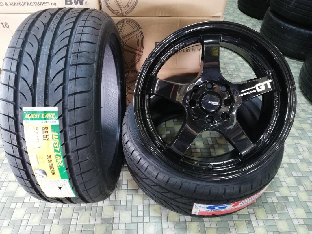 sport rim advan GT racing 16 inch siap tayar baru 16, Auto Accessories ...