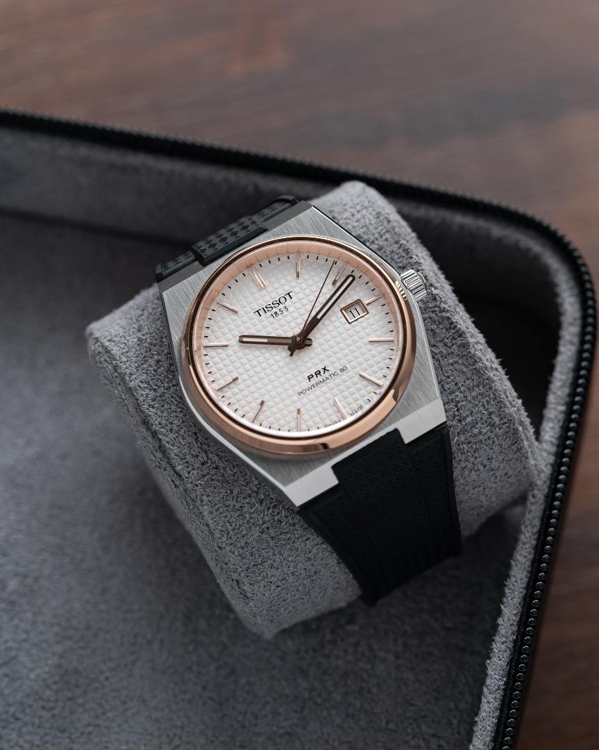 Rubber Straps for Tissot PRX Powermatic 80, Men's Fashion, Watches ...