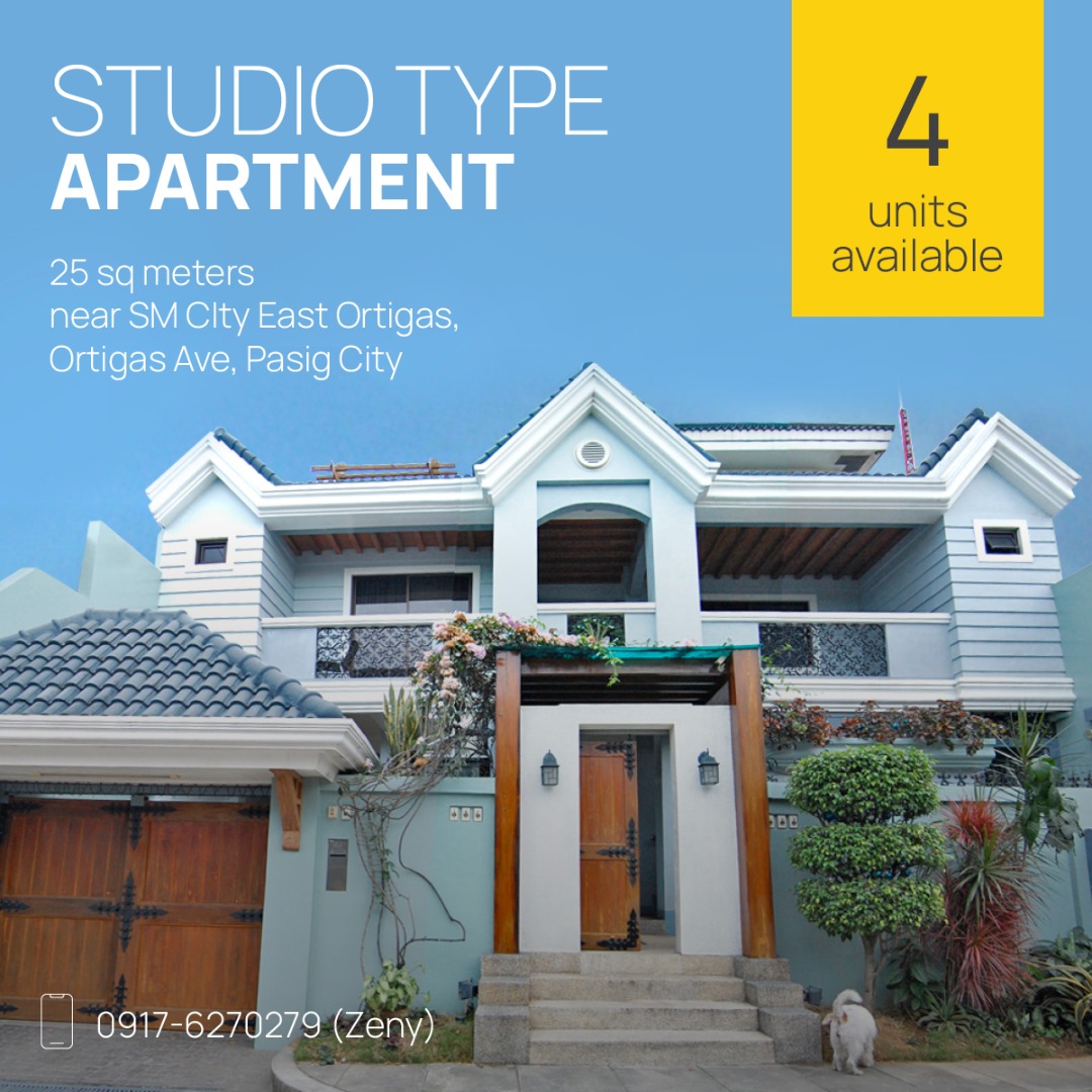 Studio Type Apartments near SM City East Ortigas Ave Pasig City ...