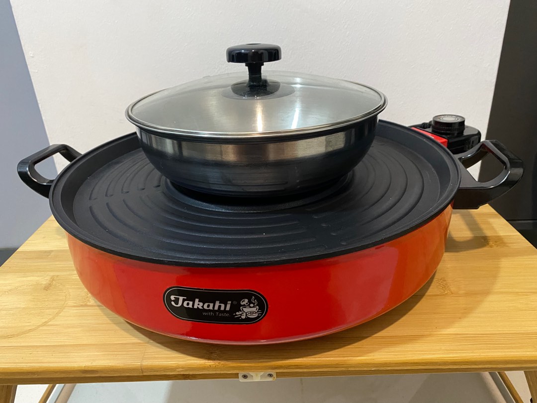 Takahi 1488 Electronic Teppanyaki Grill with Steamboat, TV & Home ...