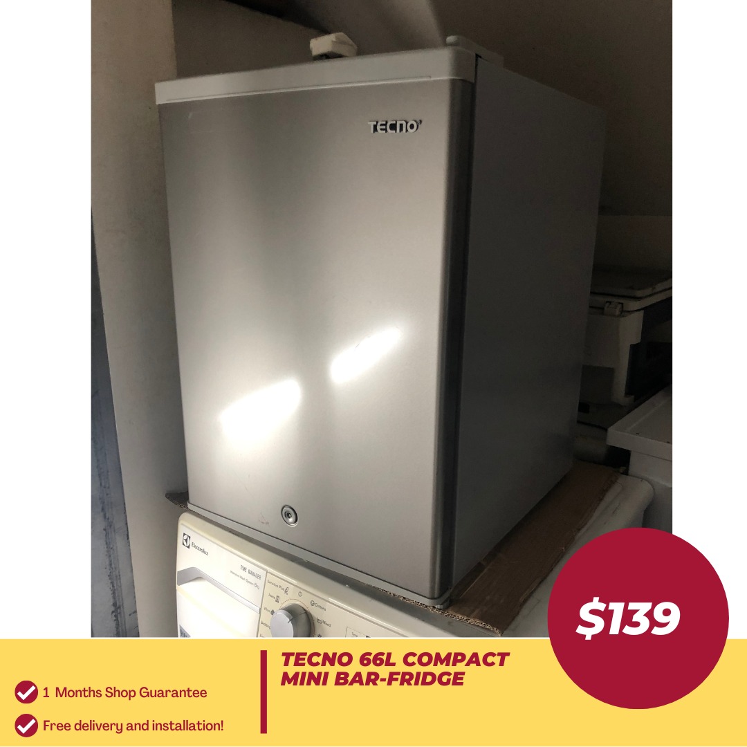 TECNO 66L Compact Mini Bar-Fridge, TV & Home Appliances, Kitchen ...