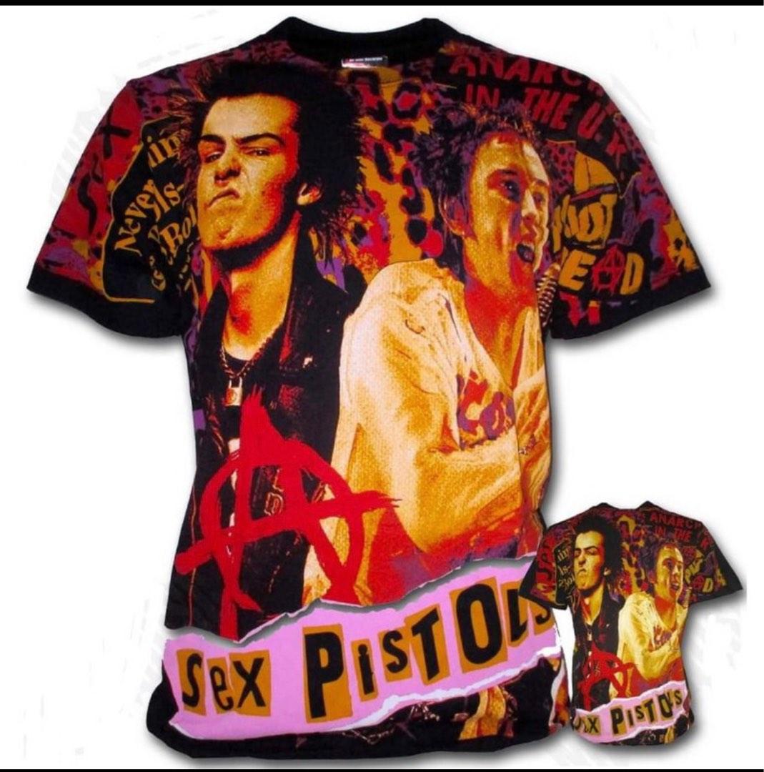 Thailand bootleg band shirts all over print, Men's Fashion, Tops & Sets ...