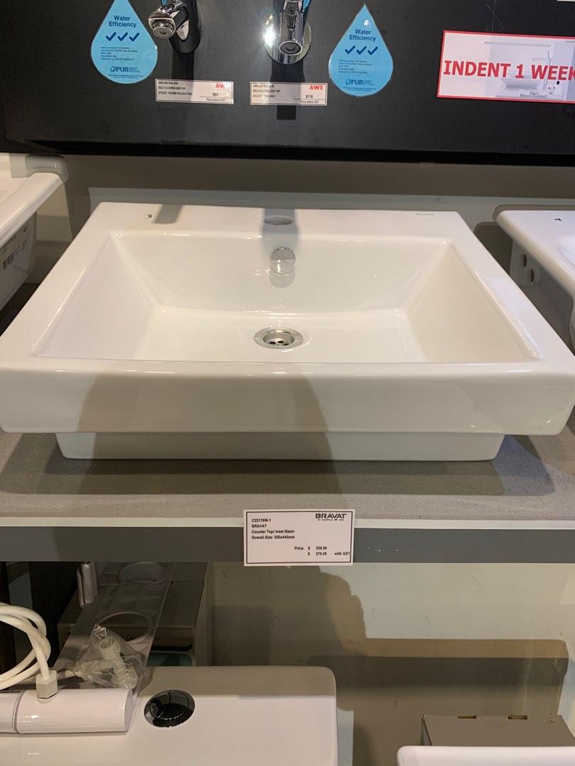 Toto Omni countertop basin LW893 Bravat basin , Furniture & Home Living ...