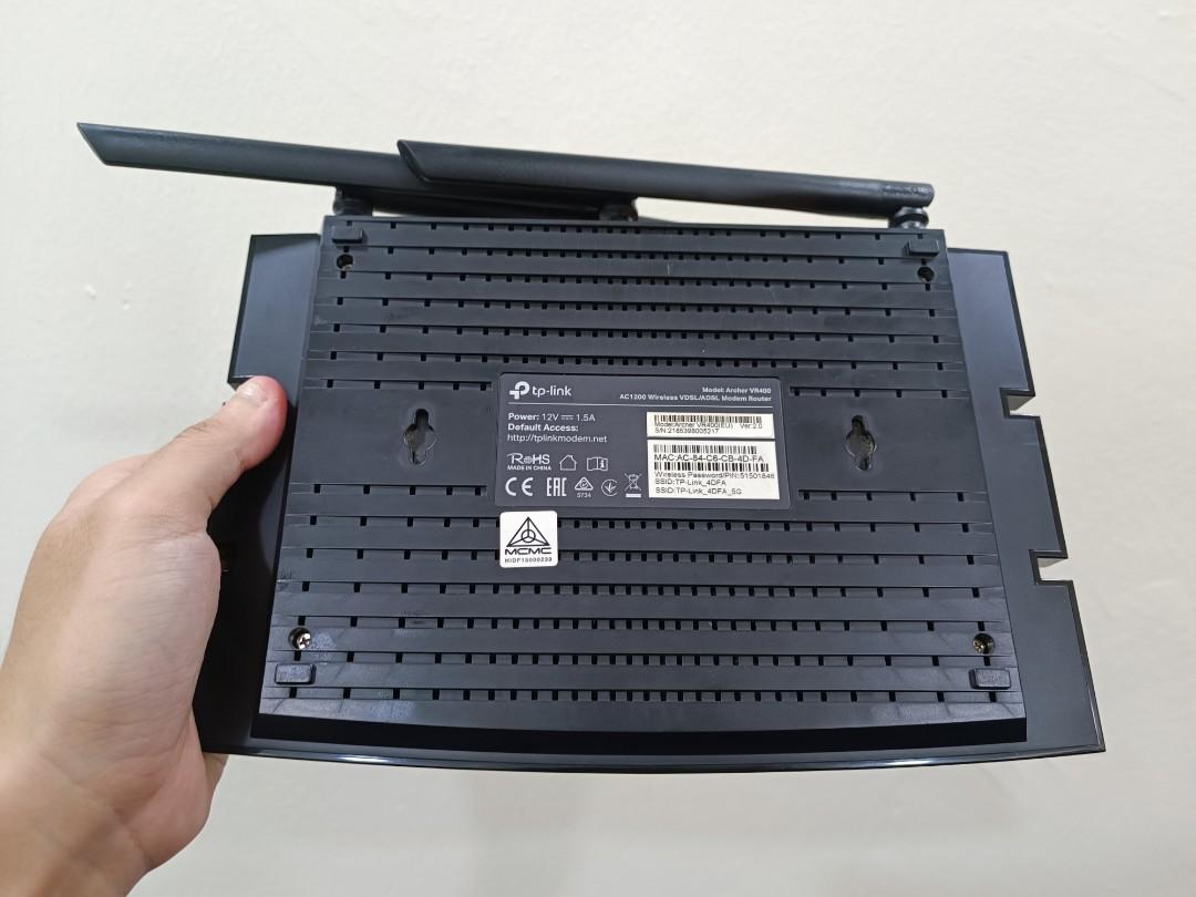 TP Link VDSL Modem Router VR400, Computers & Tech, Parts & Accessories ...