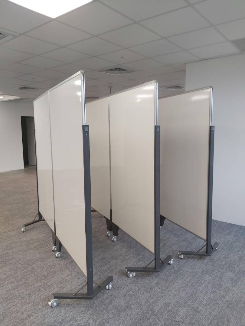 Triple panels, single panel Magnetic Mobile Porcelain Whiteboard ...