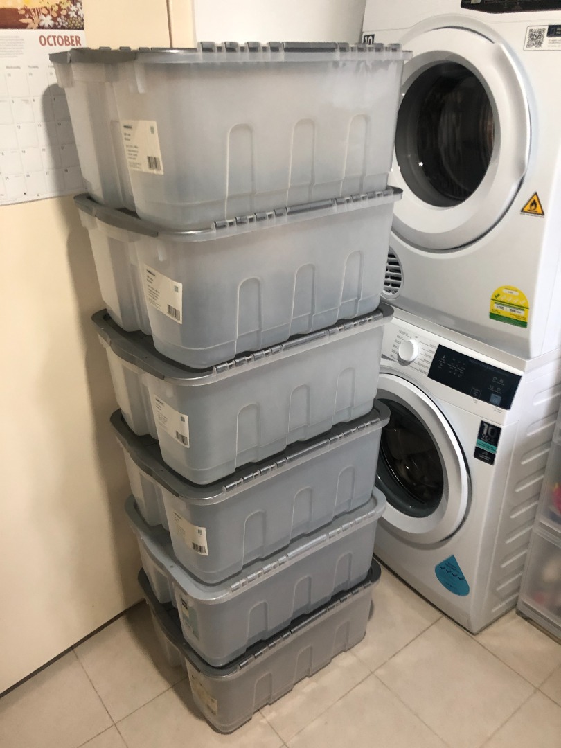 Tuff Crate plastic storage boxes for sale, Furniture & Home Living ...