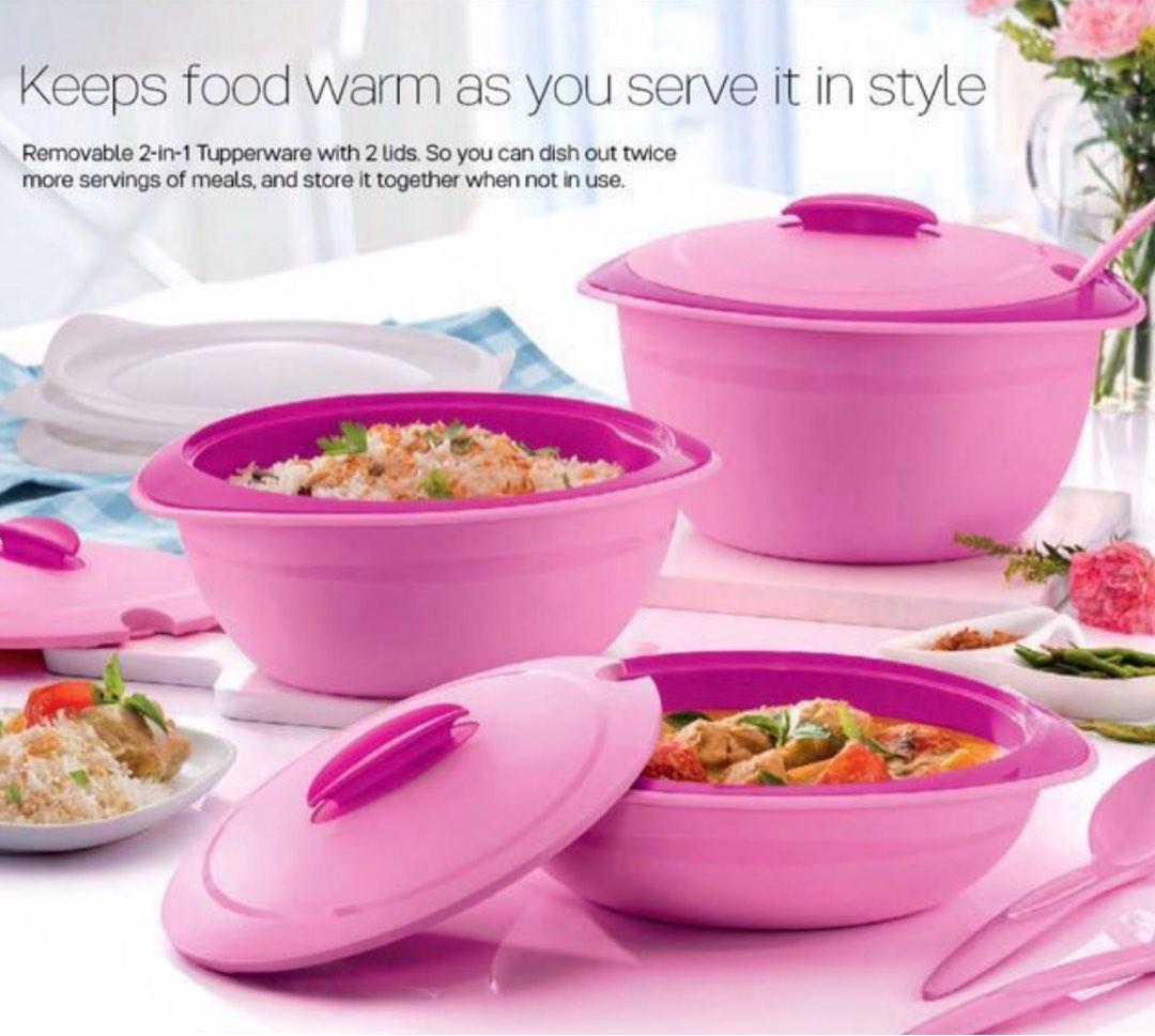 Tupperware Insulated Server with spoon 2.5L, Furniture & Home Living ...