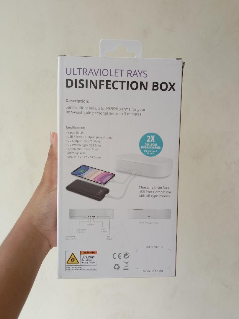 Ultraviolet Ray Disinfection Box and Charger, Mobile Phones & Gadgets, Mobile & Gadget ...