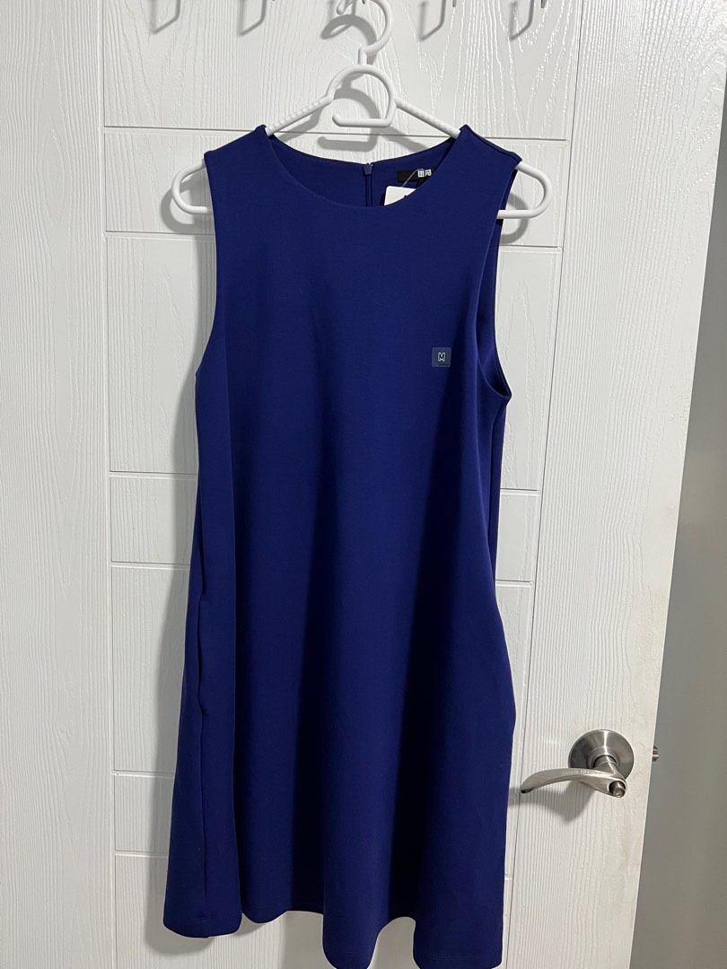 Brand new Uniqlo cotton stretch double face sleeveless dress, Women's ...