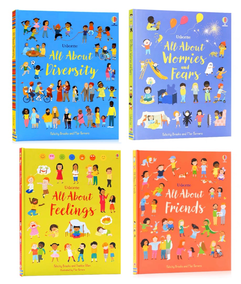 Usborne All about Diversity/ Worries and Fears/ Feelings/ Friends ...