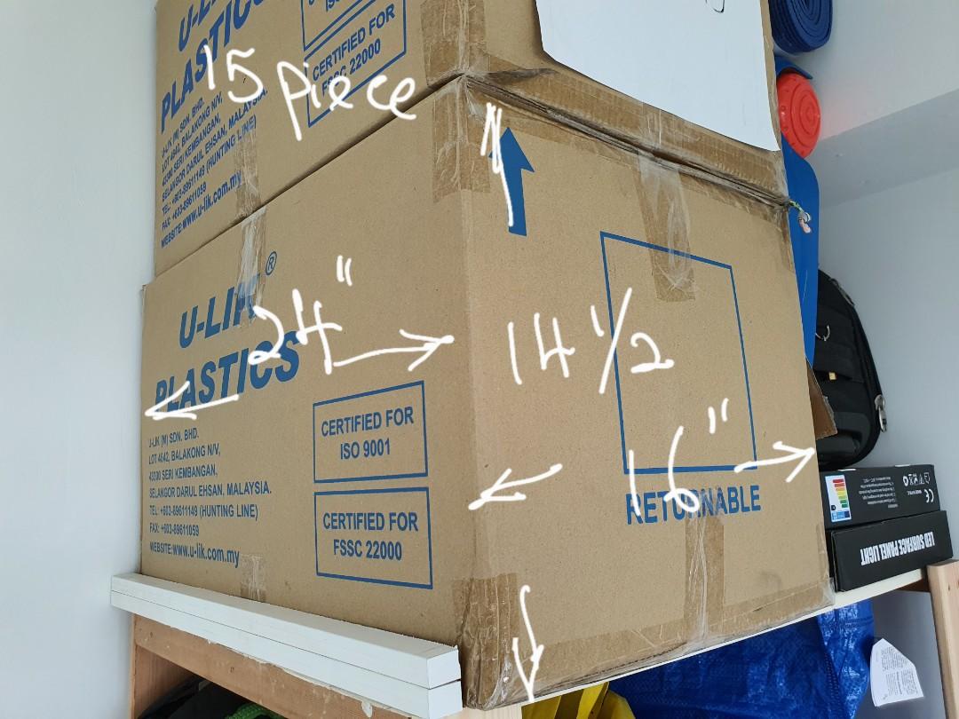 Used carton boxes (heavy duty), Furniture & Home Living, Home ...