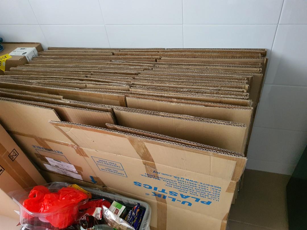 Used carton boxes (heavy duty), Furniture & Home Living, Home ...