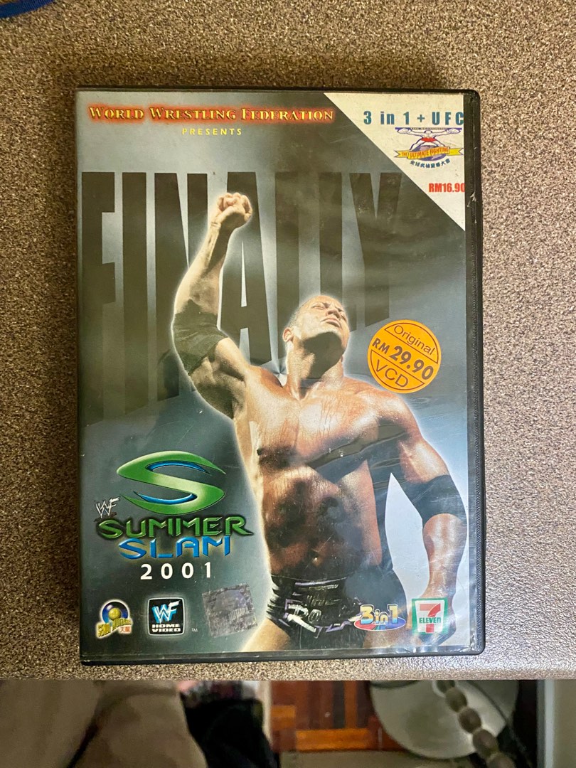 VCD WWF WWE SUMMERSLAM 2001, Hobbies & Toys, Music & Media, CDs & DVDs ...