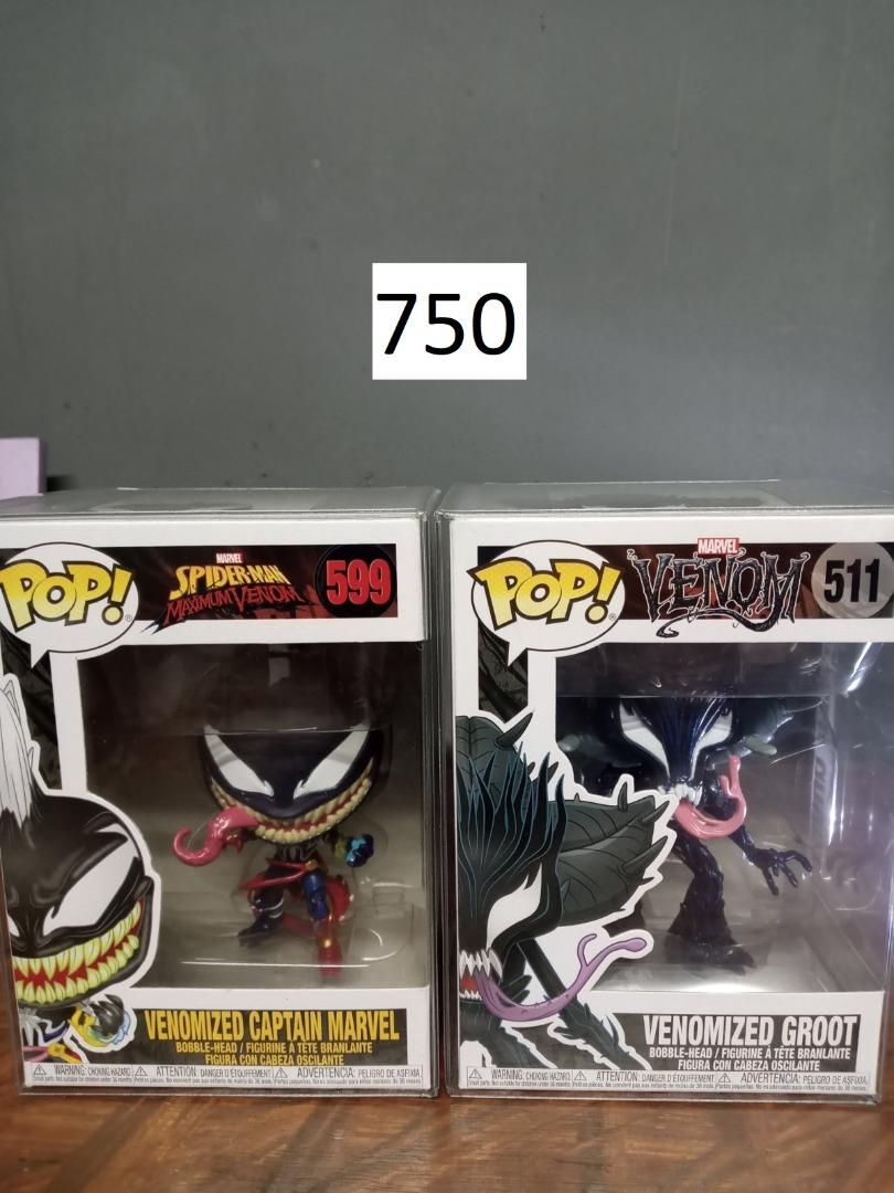 Venomized Captain Marvel & Venomized Groot FUNKO POP, Hobbies & Toys ...