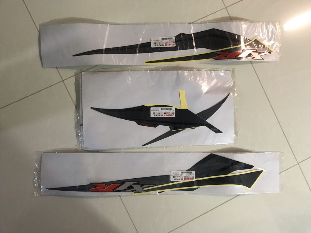 X1r sticker hitam grey original, Motorcycles, Motorcycle Accessories on ...