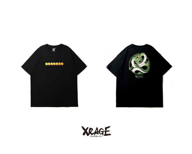 「現貨在港」XRAGE 仲間 神龍兩款 短袖T恤 限量版 L 碼, 男裝, 上身及套裝, T-shirt、恤衫、有領衫 - Carousell