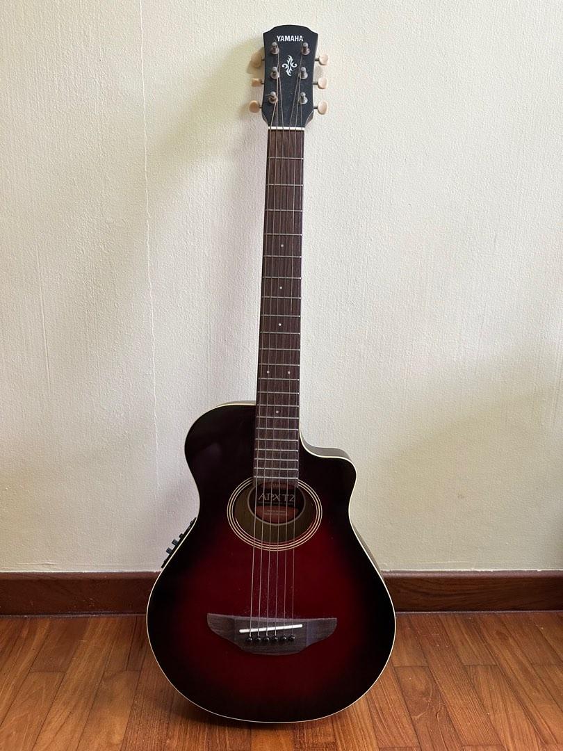 Yamaha APXT2 Dark Red Burst - Electric Acoustic Guitar, Hobbies & Toys ...
