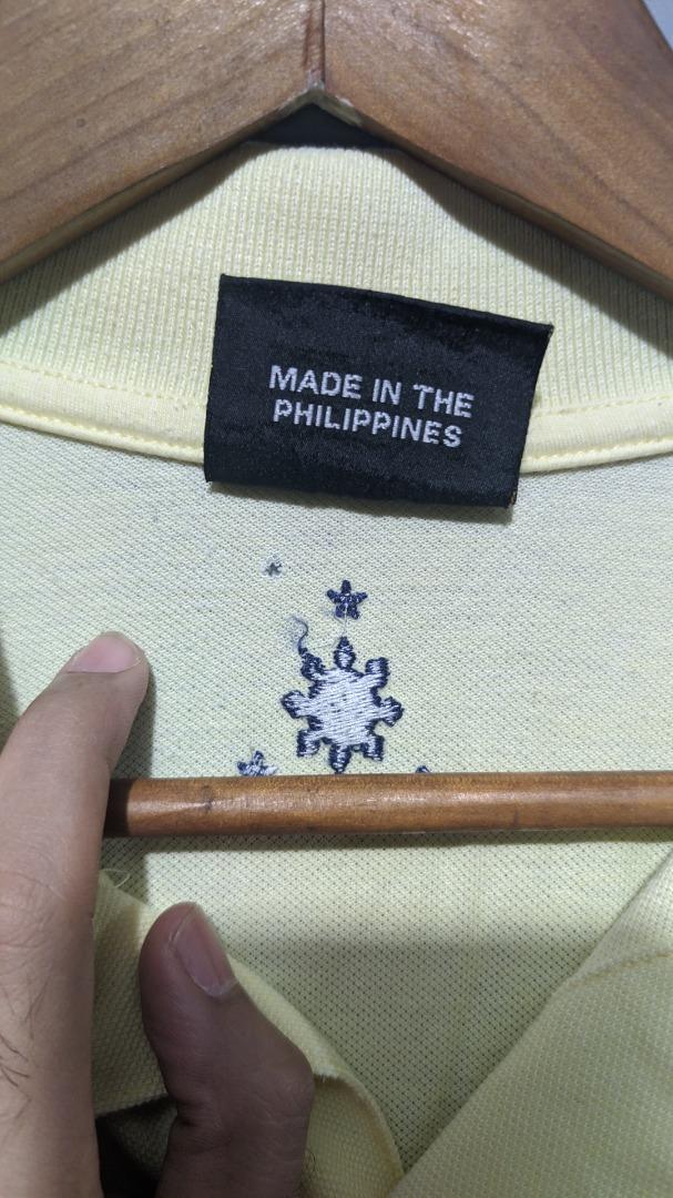 Yellow Philippine Map Logo Polo Shirt, Men's Fashion, Tops & Sets ...