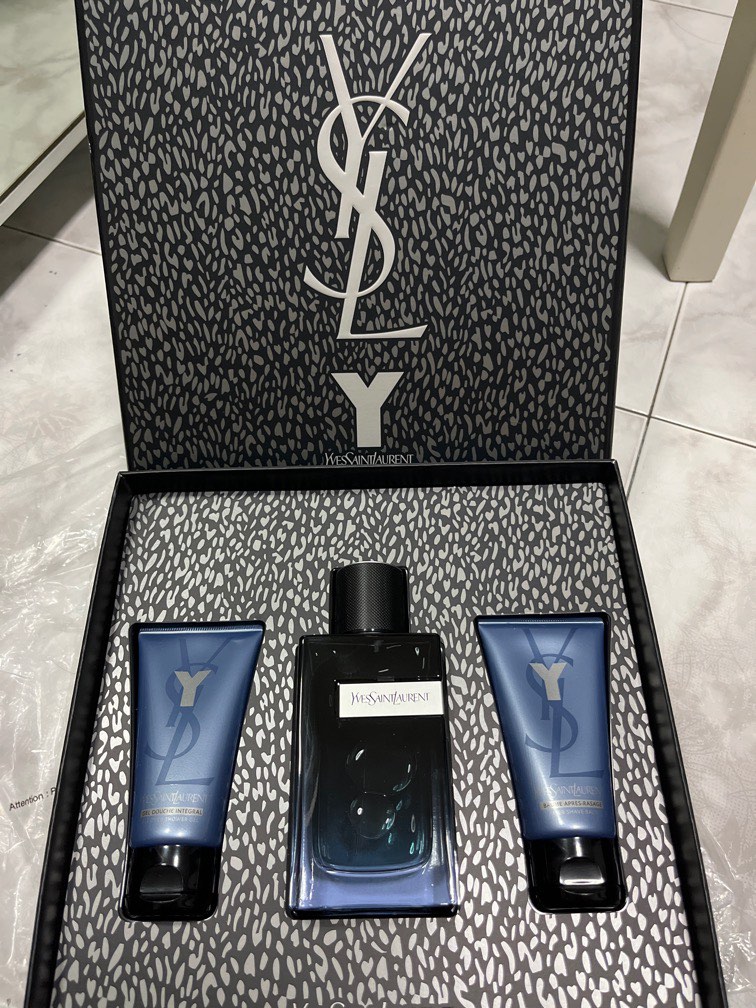 YSL Y EDP 3pcs Gift Set, Beauty & Personal Care, Fragrance & Deodorants ...