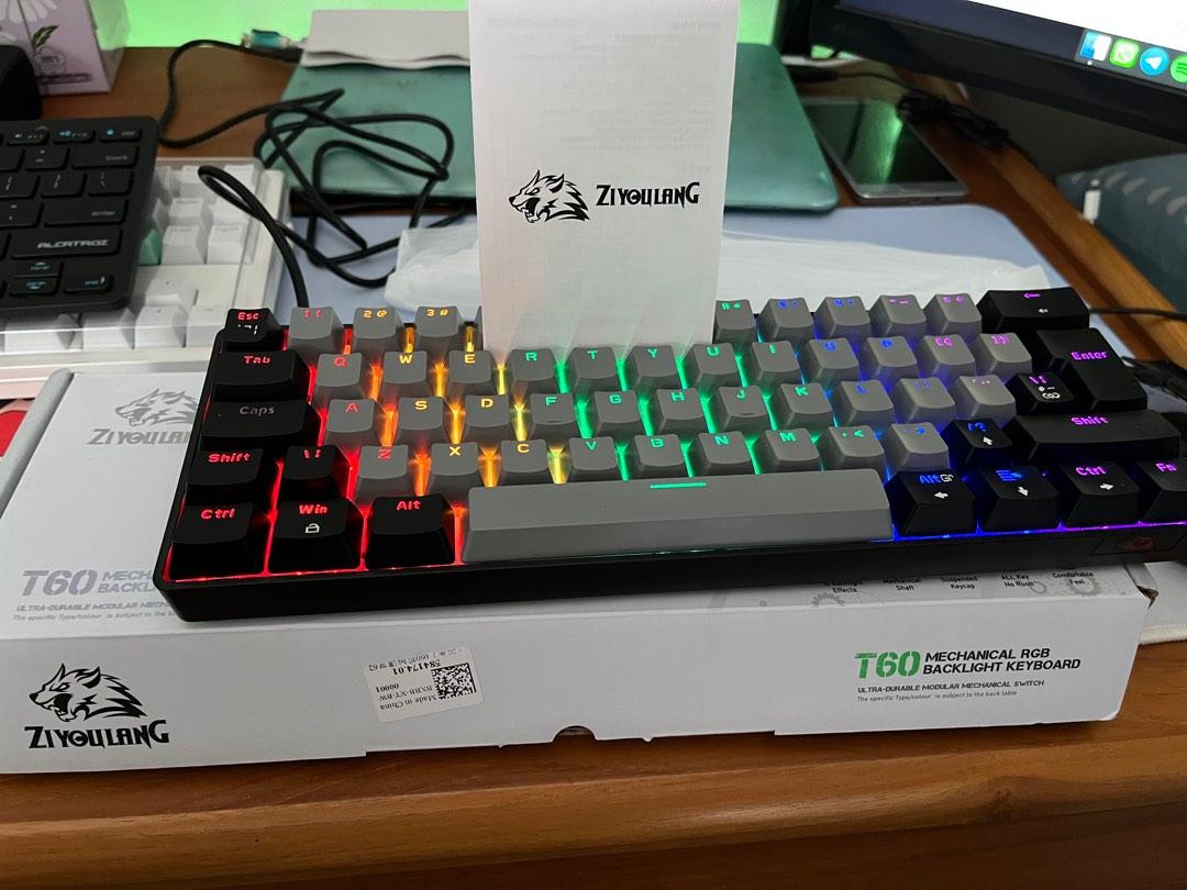 ZiYouLang T60 Mechanical RGB Backlight Keyboard, Computers & Tech ...