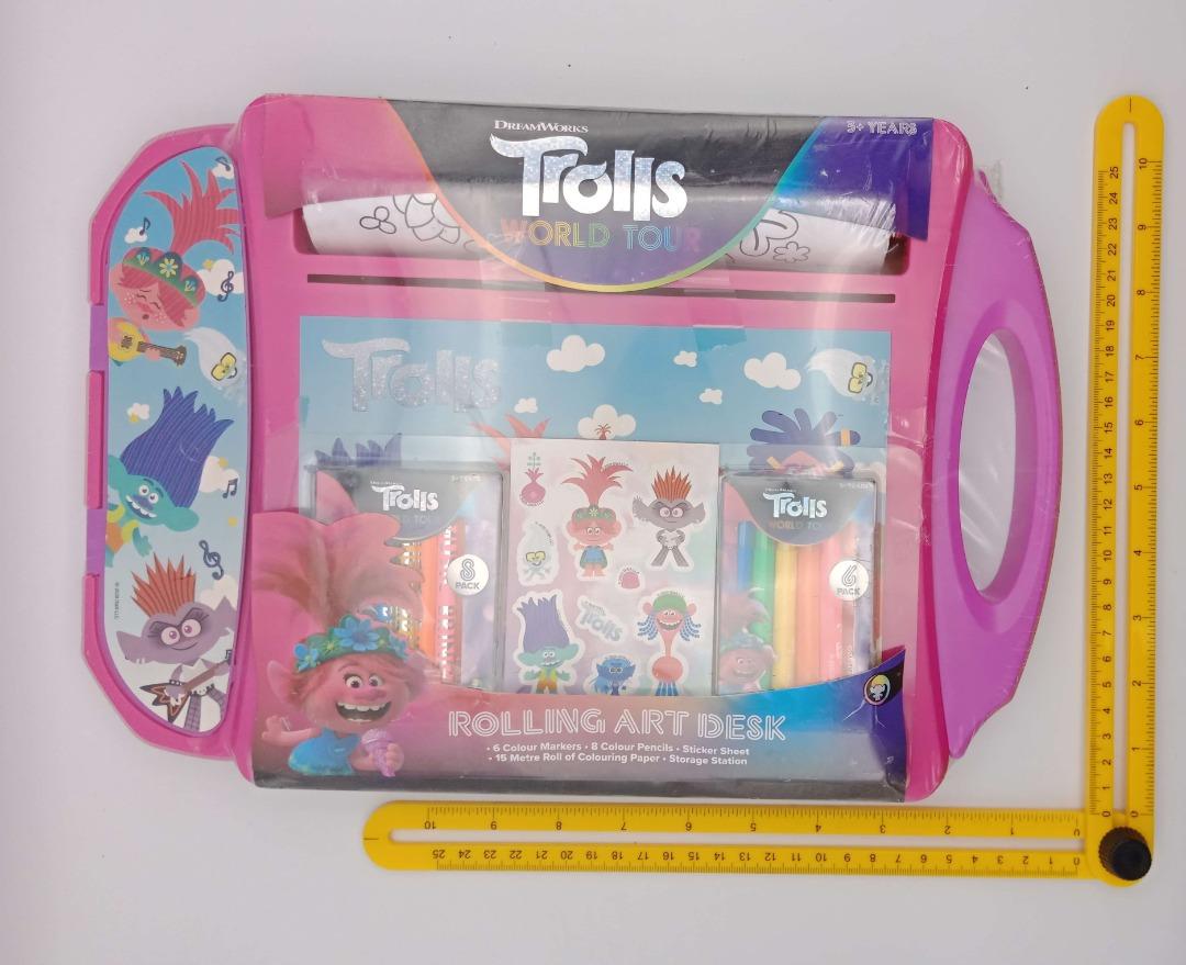 14 COLORS DREAMWORKS Trolls World Tour Art Coloring Set with Colouring ...