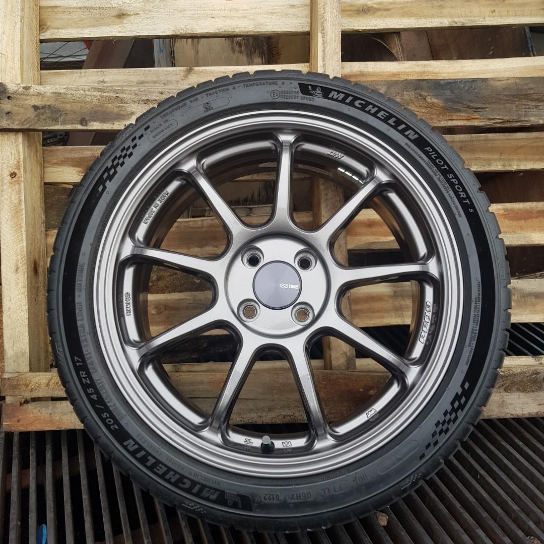 17X7 Enkei PF09 4x100 rims ( Original JAPAN ), Car Accessories, Tyres ...