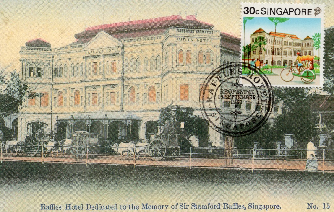 1910s Raffles Hotel [Beach Road, North Bridge Rd] Postcard (rare ...