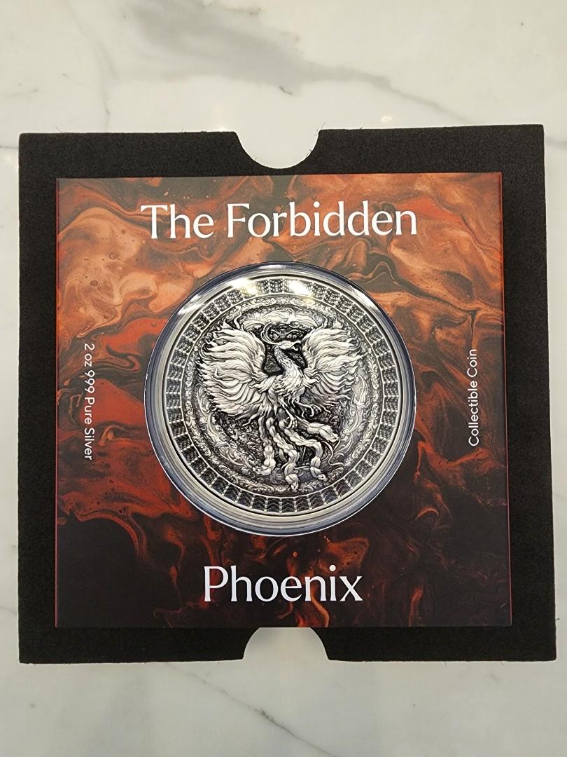 Forbidden Phoenix 2 Oz Silver Coin 2022 Chad, Hobbies & Toys ...
