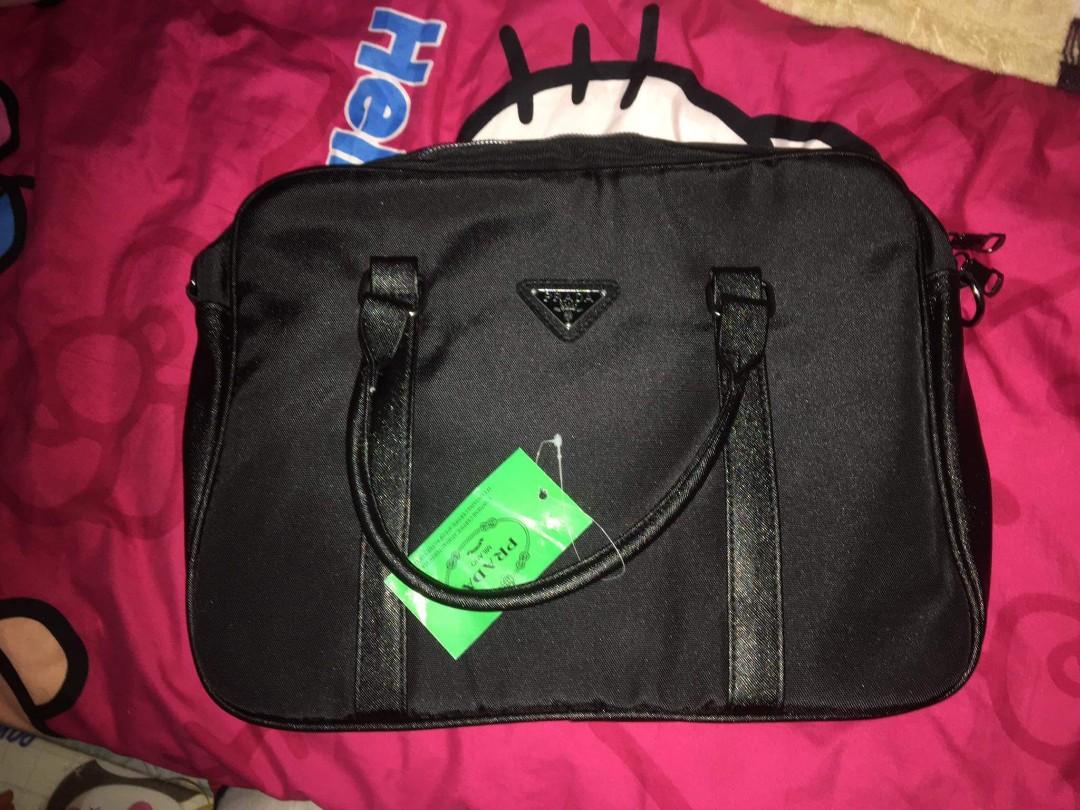 2 way laptop bag prada, Computers & Tech, Parts & Accessories, Laptop ...
